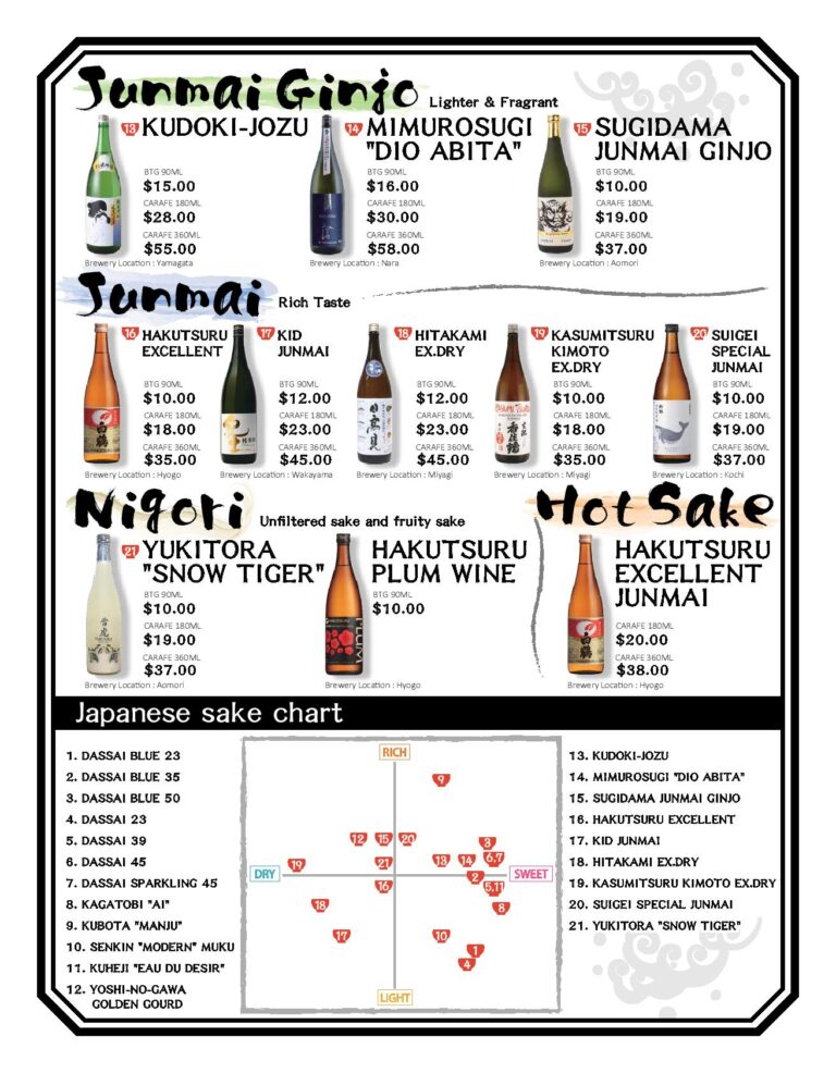 Drinks - Sakabayashi